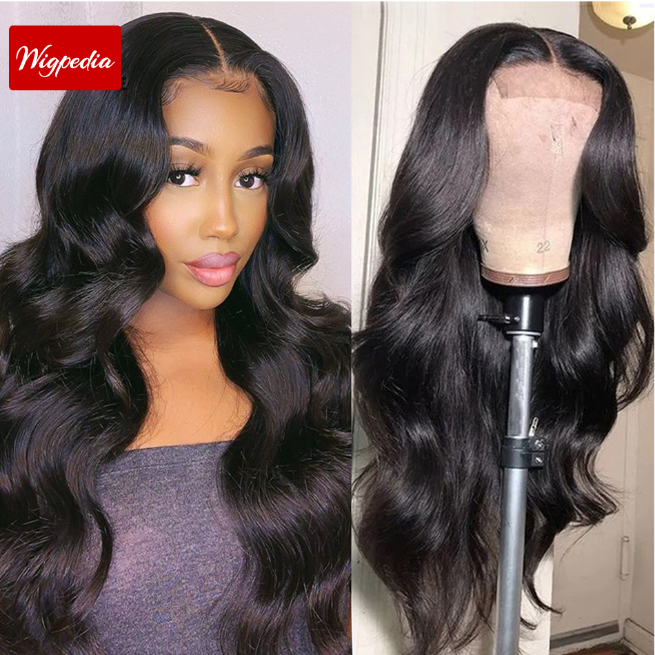 Wigpedia Fashion Human Hair Wigs with 4x4 Inch lace Closure Body Wave ...